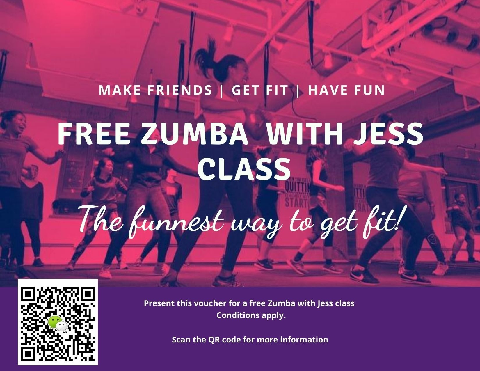 Zumba class at Beijing West Road with Jessica Downer