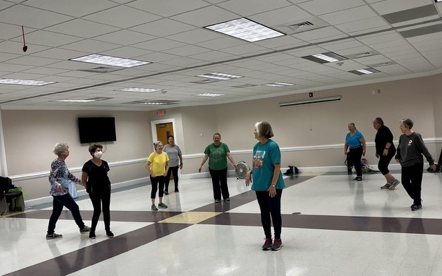 Zumba Gold class at Pitt County Council On Aging with Melissa Levitt