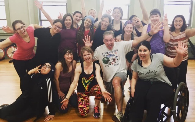 Zumba class at Cambridge YMCA with Tracy Strauss